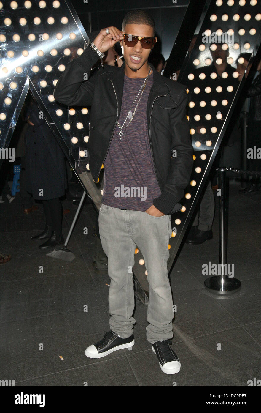 Richard Rawson aka Fazer of N-Dubz, at the exhibition celebrating the ...