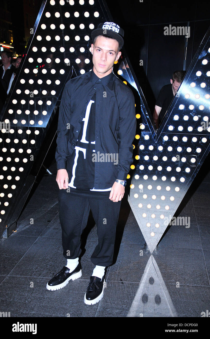 Aaron Frew, at the exhibition celebrating the 20th anniversary of Dazed ...