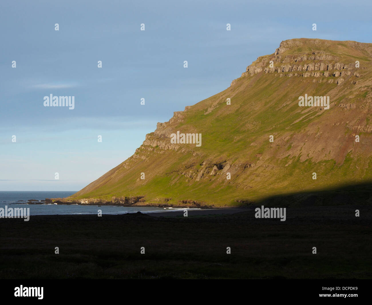 Evening light, Sandvík, Iceland Stock Photo - Alamy