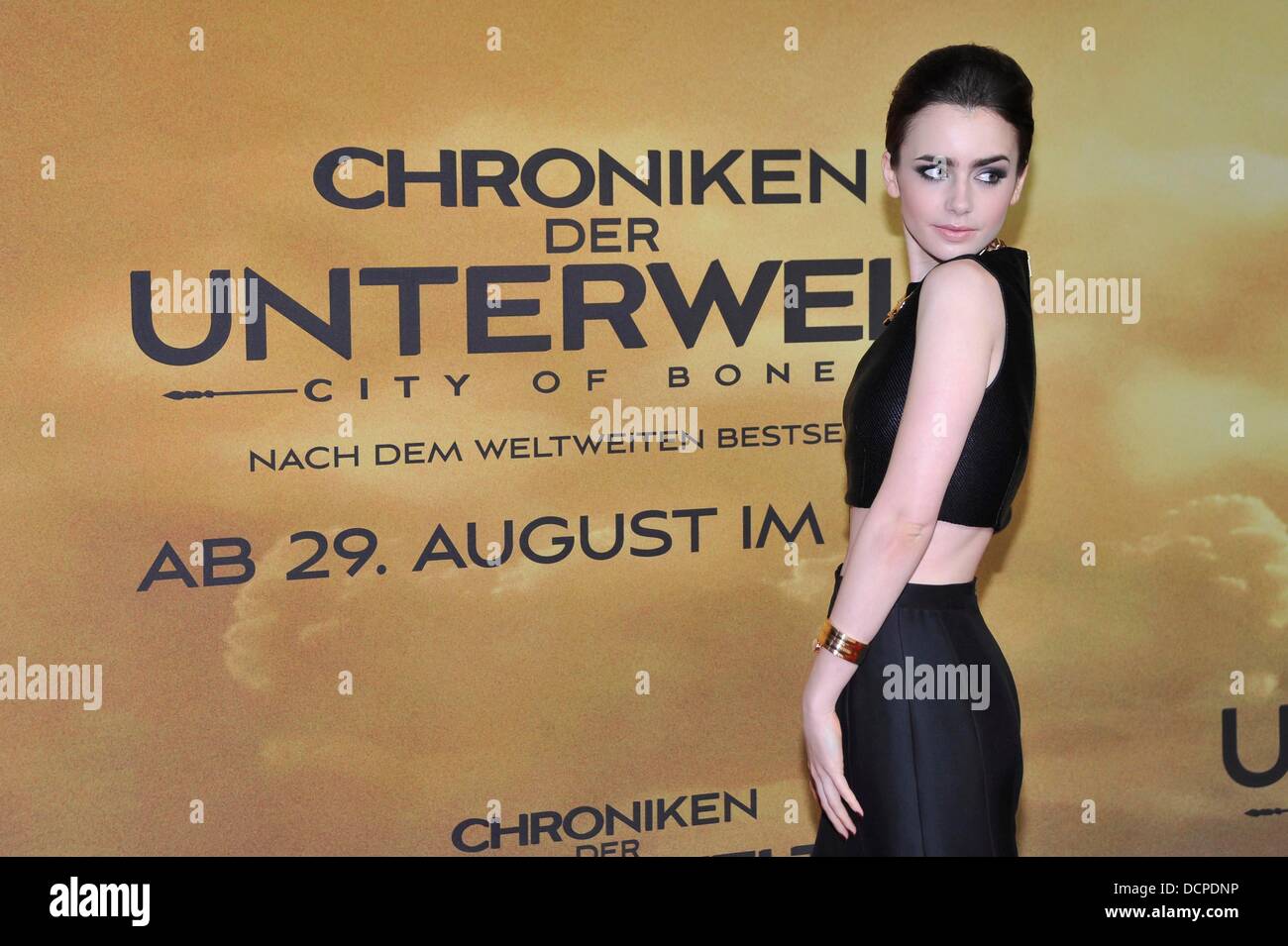 Berlin, Germany. 20th Aug, 2013. British actress Lily Collins attends ...