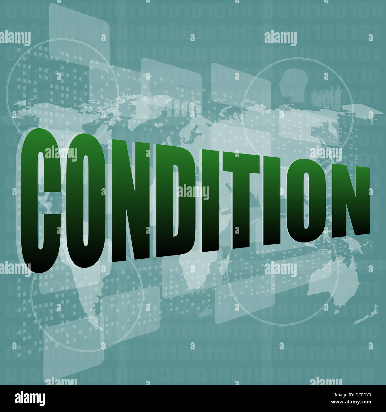 business concept: word condition on digital touch screen Stock Photo ...