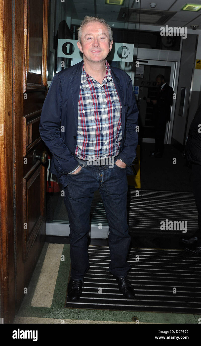 X Factor' judge Louis Walsh arriving at the BBC Radio 1 studios London ...