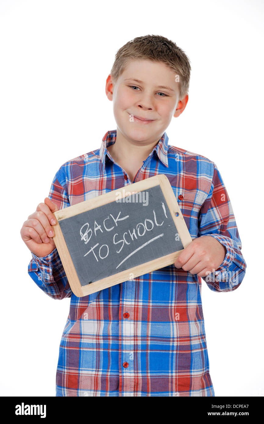 boy holding slate Stock Photo - Alamy