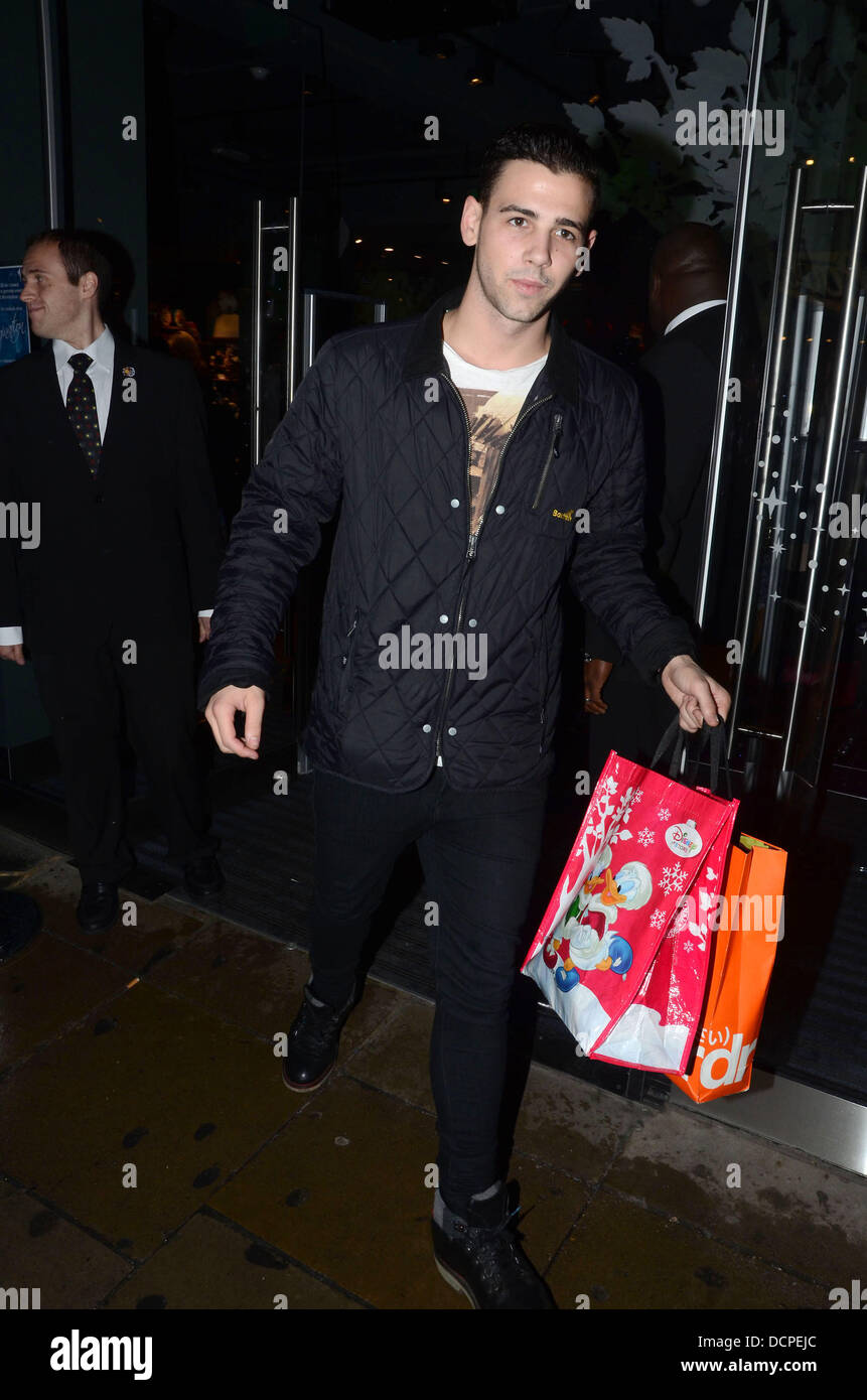 Jay Camilleri leaving the Disney store on Oxford Street London, England ...