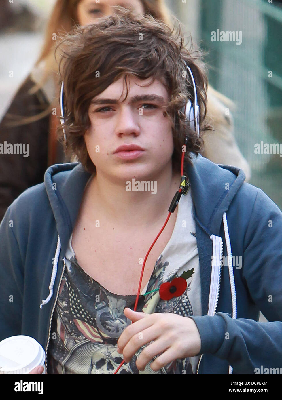 X Factor finalist Frankie Cocozza arriving at rehearsals London ...