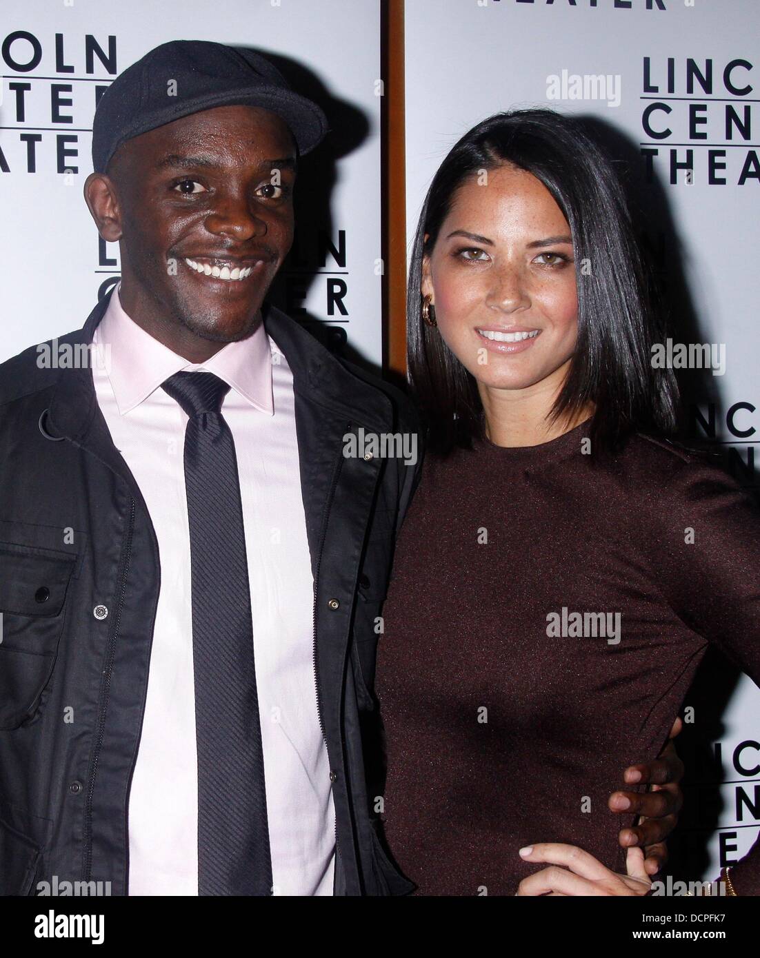 Chris Chalk and Olivia Munn Opening night after party for the Lincoln ...
