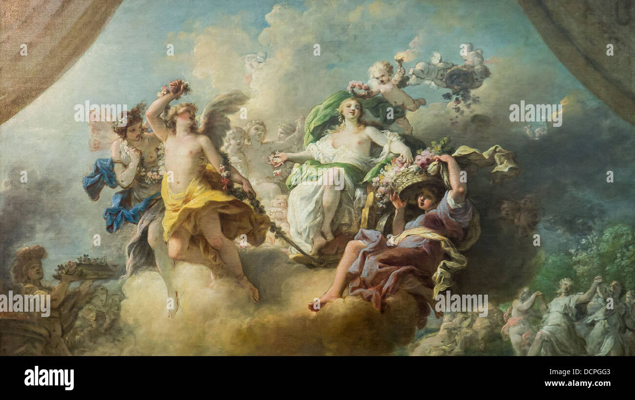 18th century - The triumph of Flore - Antoine-François Callet (1780 ...