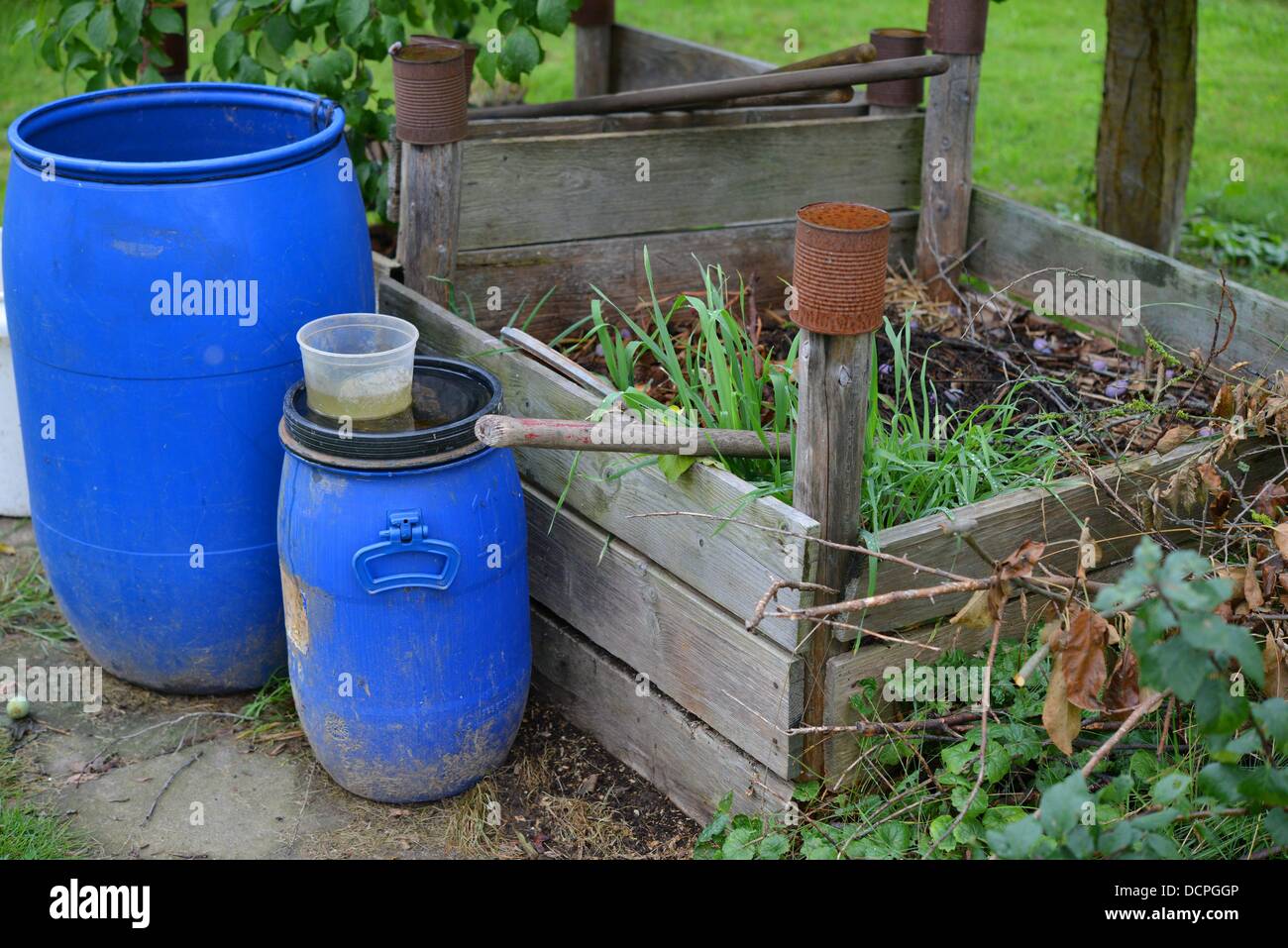 Compost in the garden. Photo: Frank May Stock Photo - Alamy