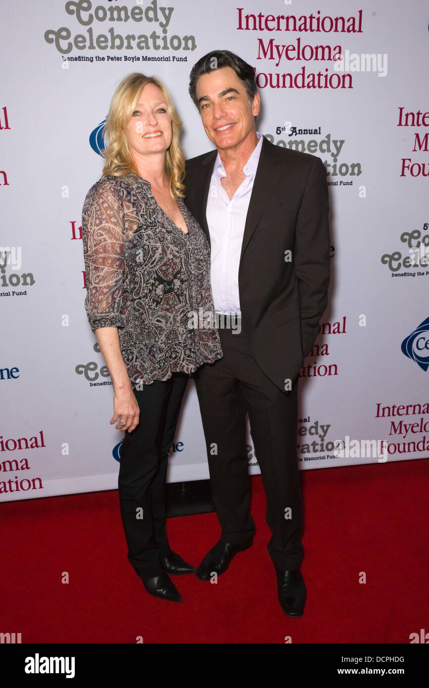 Peter Gallagher and wife at the International Myeloma Foundation 5th ...