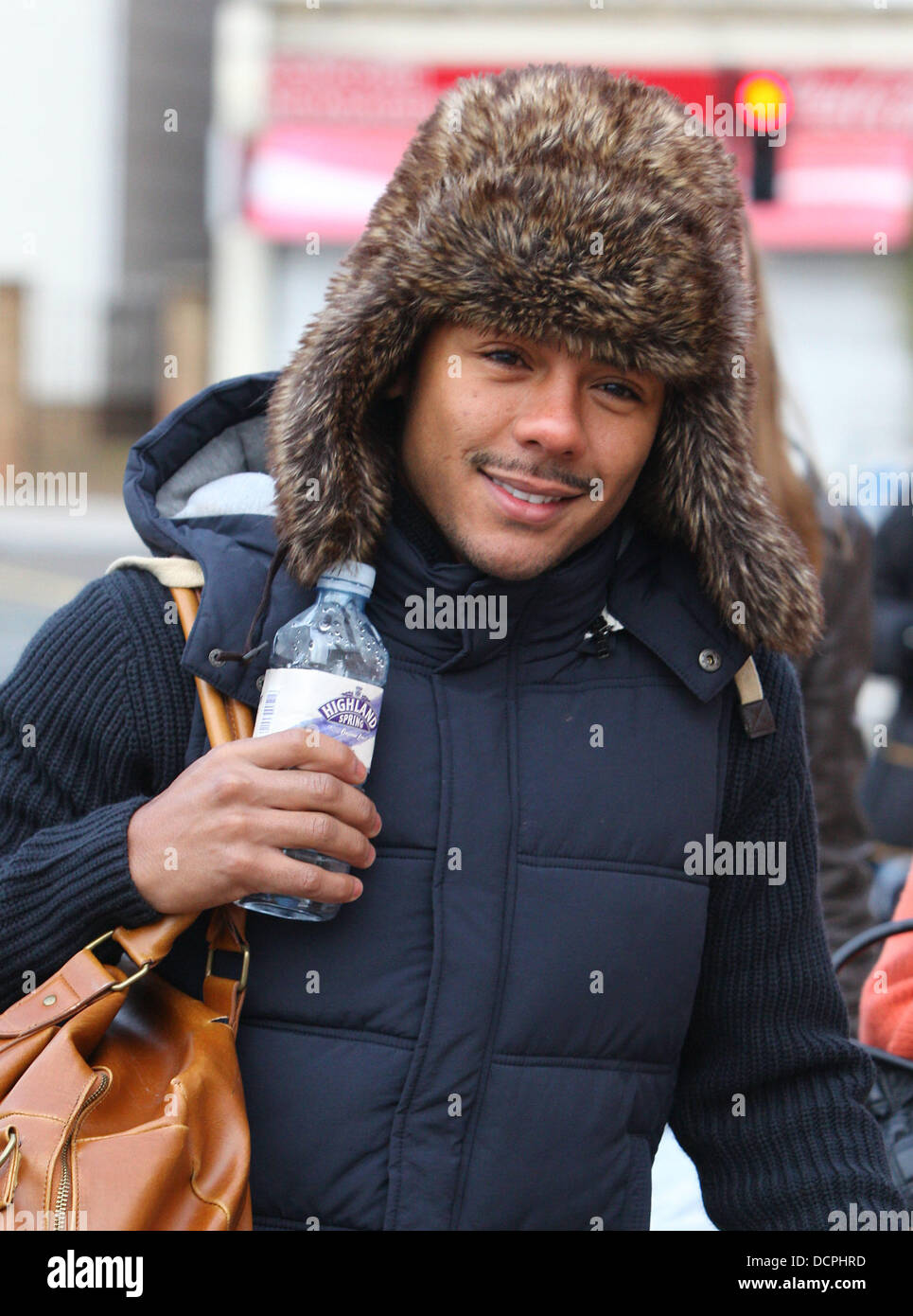 X Factor finalist Marcus Collins arriving at rehearsals ahead of ...