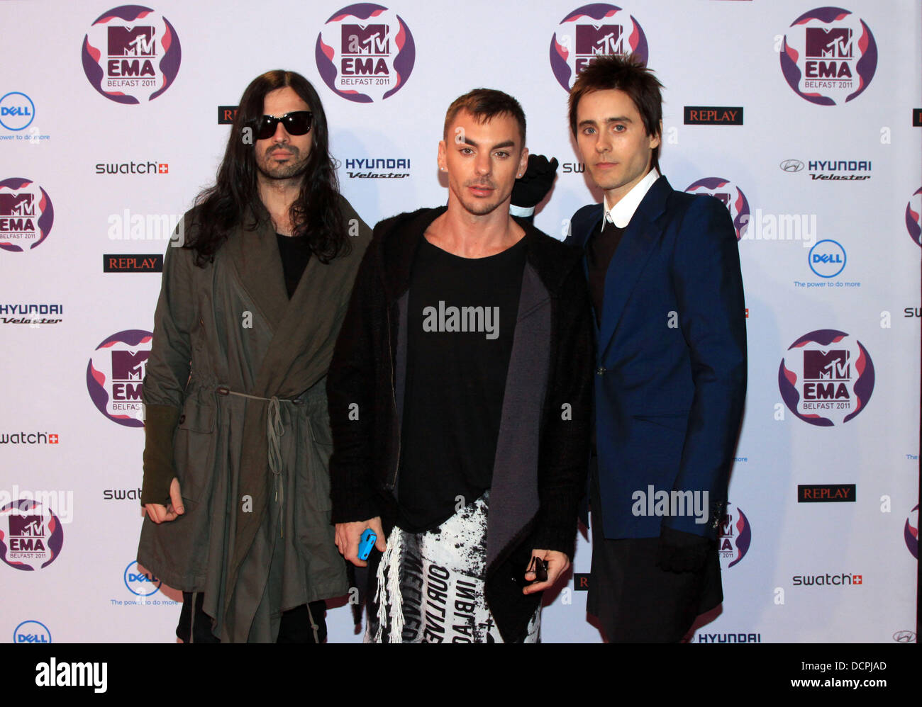Tomo Milicevic Jared Leto And Shannon Leto Of 30 Seconds To Mars The