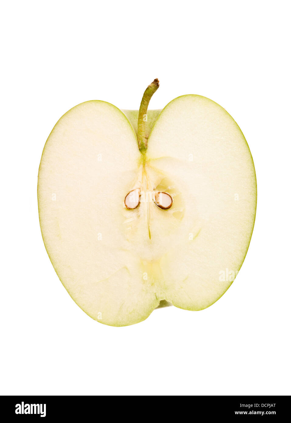 Apple cut in half Stock Photo - Alamy