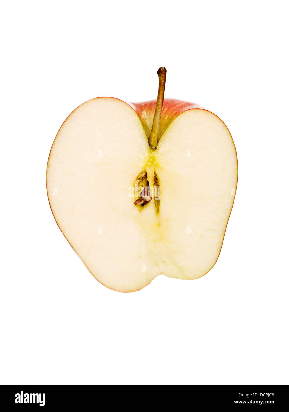 Apple cut in half Stock Photo - Alamy