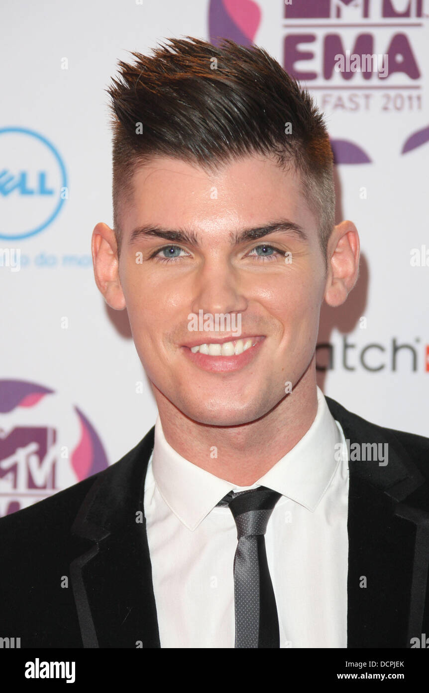 Kieron Richardson The MTV Europe Music Awards 2011 (EMAs) held at the ...