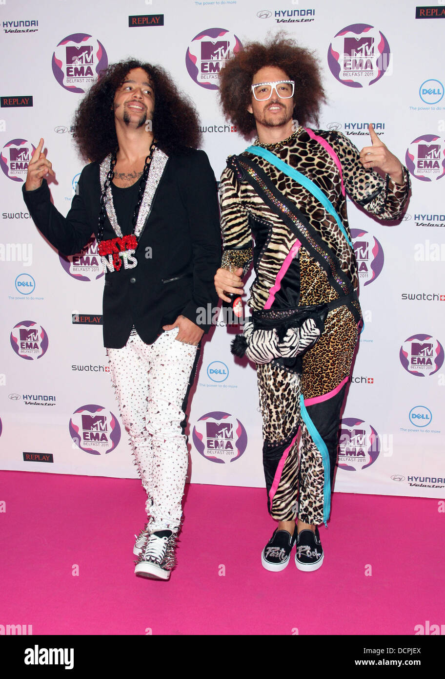 LMFAO, Redfoo (Stefan Kendal Gordy) and SkyBlu Skyler Austen Gordy The ...