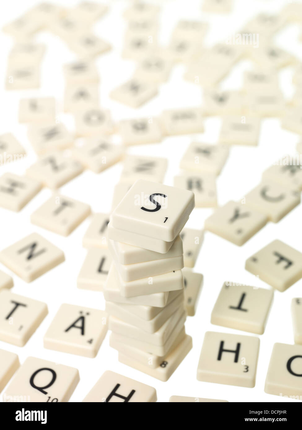 Scrabble pieces full frame Stock Photo - Alamy