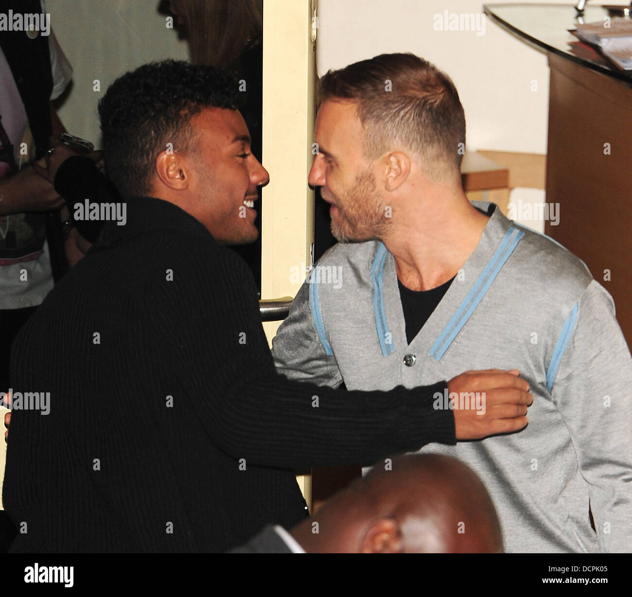 Marcus Collins and Gary Barlow X Factor at Fountain Studio London ...