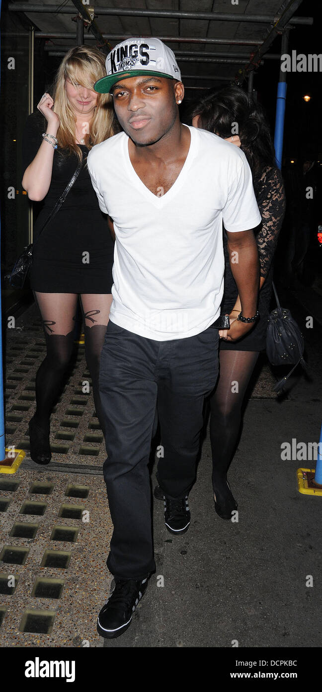 Derry Mensah from The Risk leaving Whisky Mist, London, England - 07.11 ...