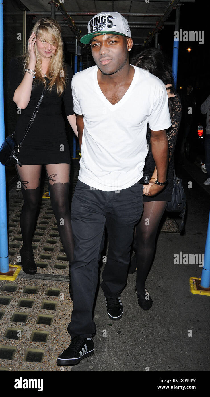 Derry Mensah from The Risk leaving Whisky Mist, London, England - 07.11 ...