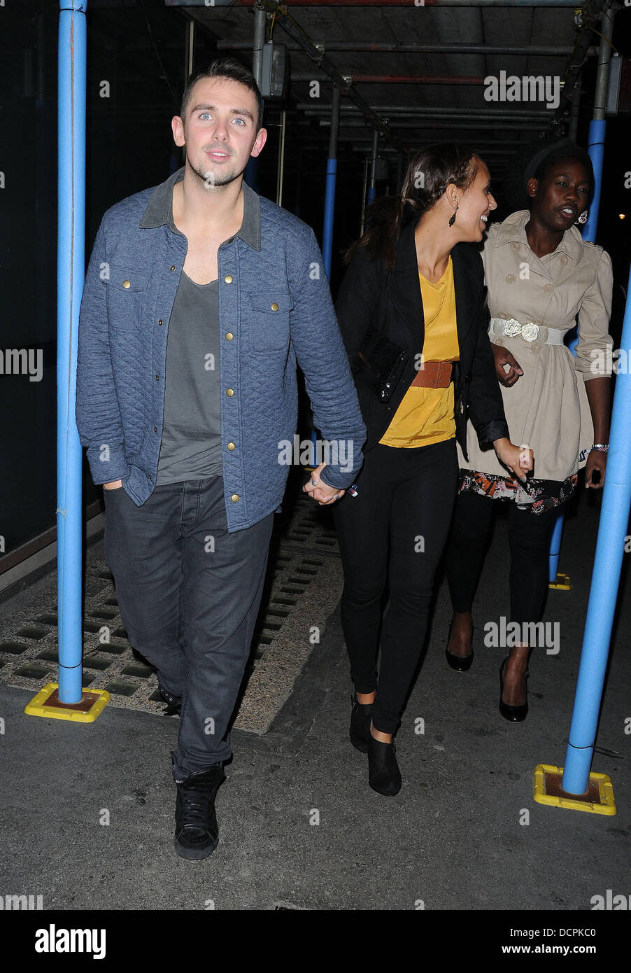 Charlie Healy from The Risk leaving Whisky Mist, London, England - 07. ...