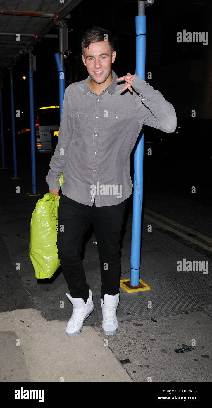 Andrew merry from The Risk leaving Whisky Mist, London, England - 07.11 ...