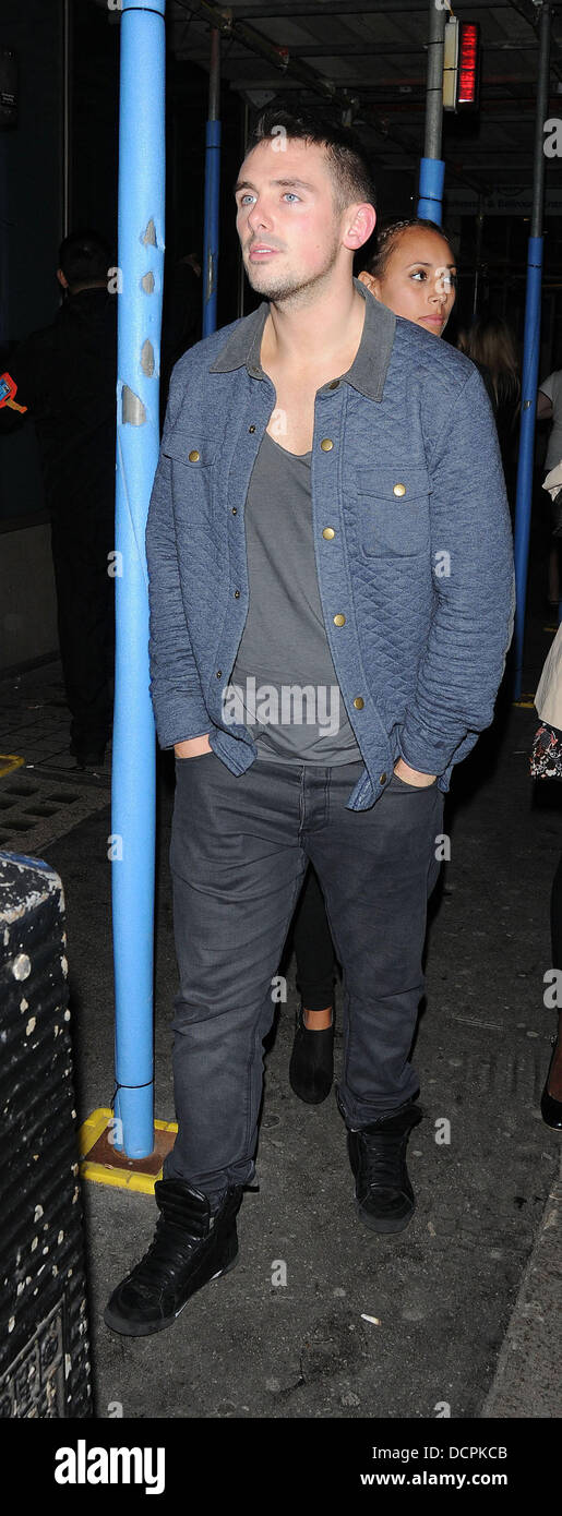 Charlie Healy from The Risk leaving Whisky Mist, London, England - 07. ...