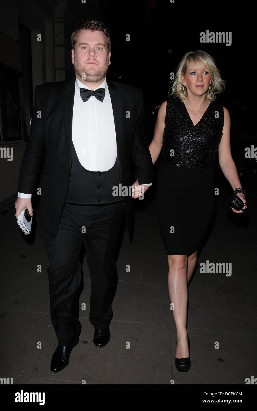 James Cordon and wife Julia-Carey leaving the George Michael Charity ...