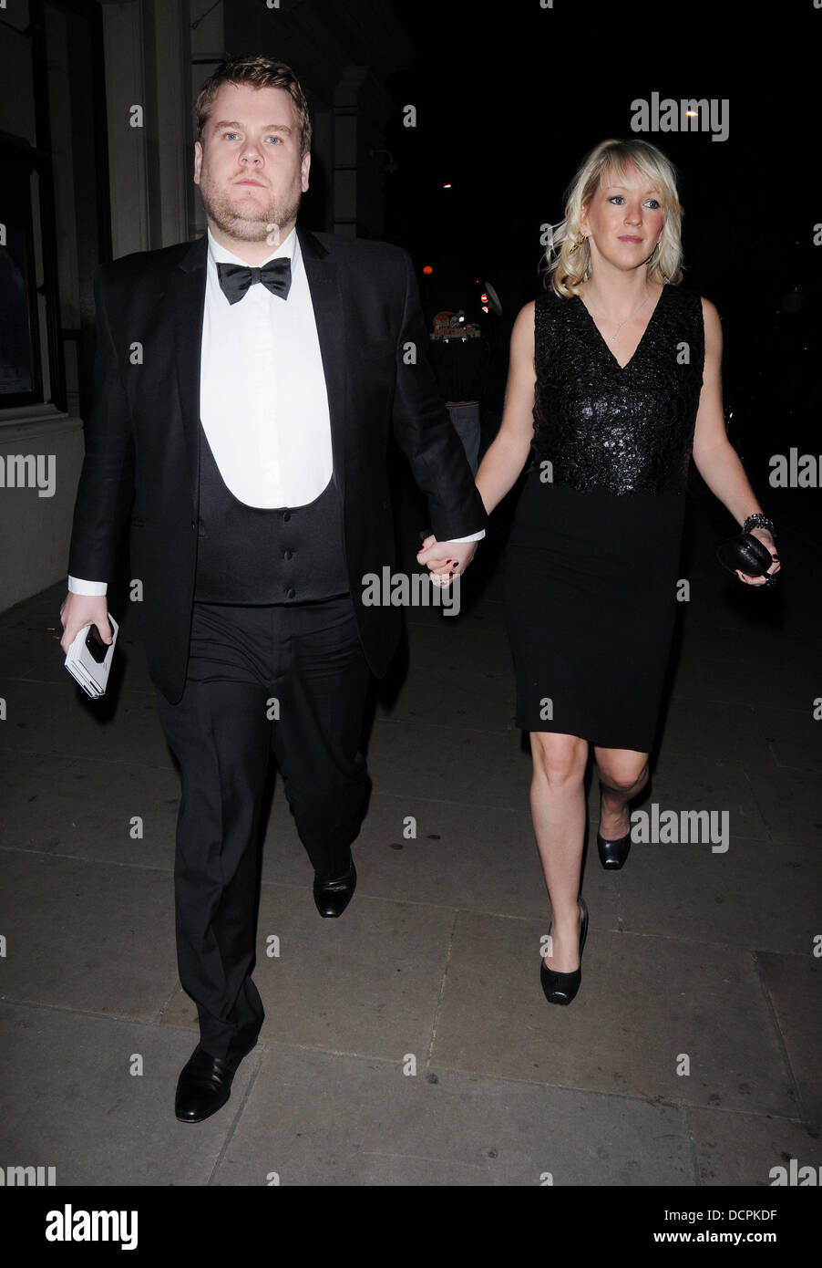 James Cordon and wife Julia-Carey leaving the George Michael Charity ...