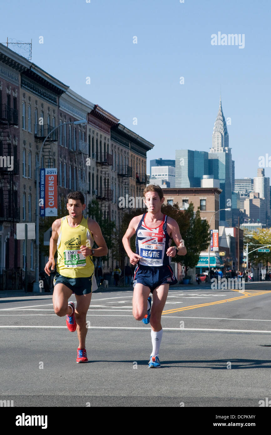 Marathon Runners competing the 2011 ING New York City Marathon New York ...
