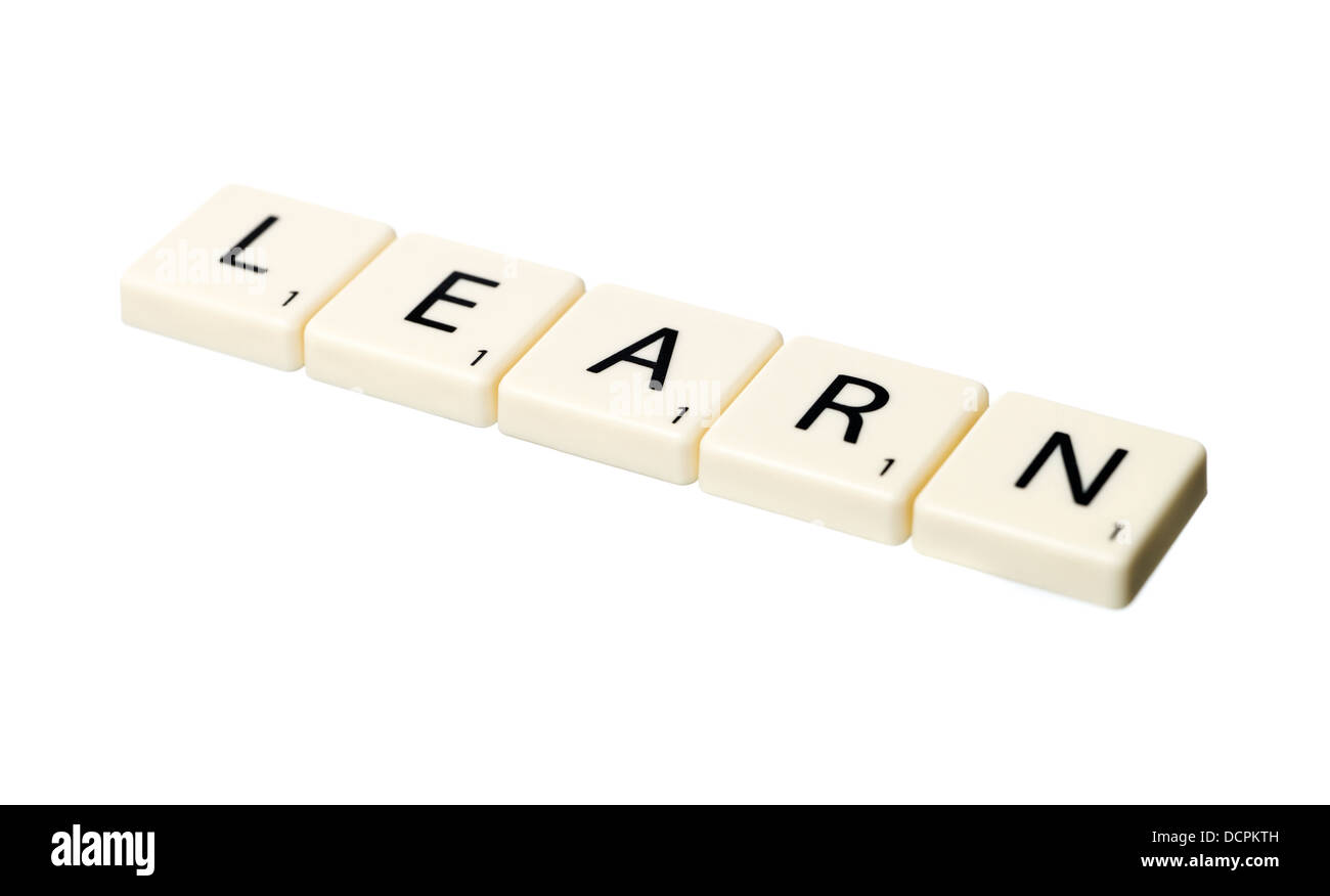 The word Learn Stock Photo - Alamy