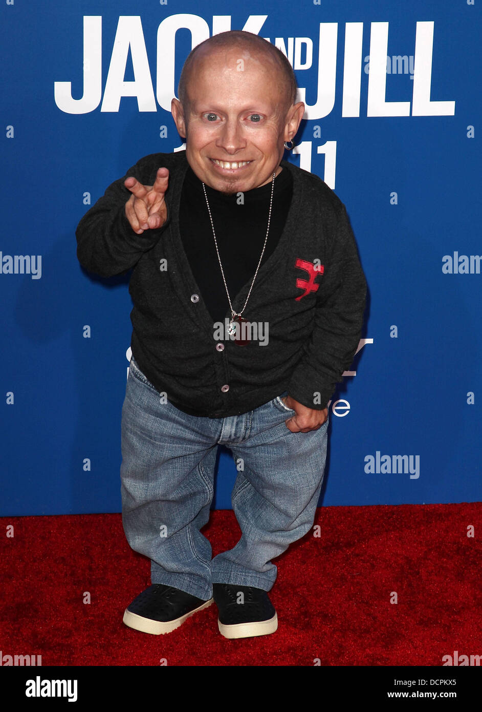 Verne Troyer Premiere of 'Jack And Jill' held at Regency Village ...