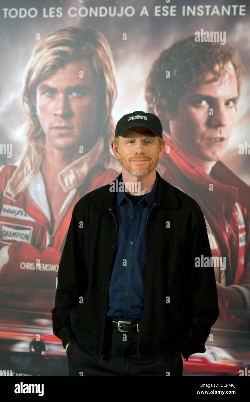 Madrid, Spain. 19th Aug, 2013. Director Ron Howard attends the ...