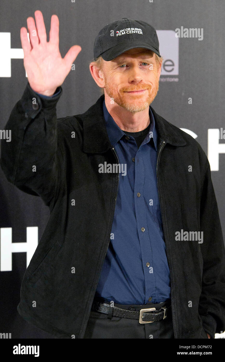 Madrid, Spain. 19th Aug, 2013. Director Ron Howard attends the ...