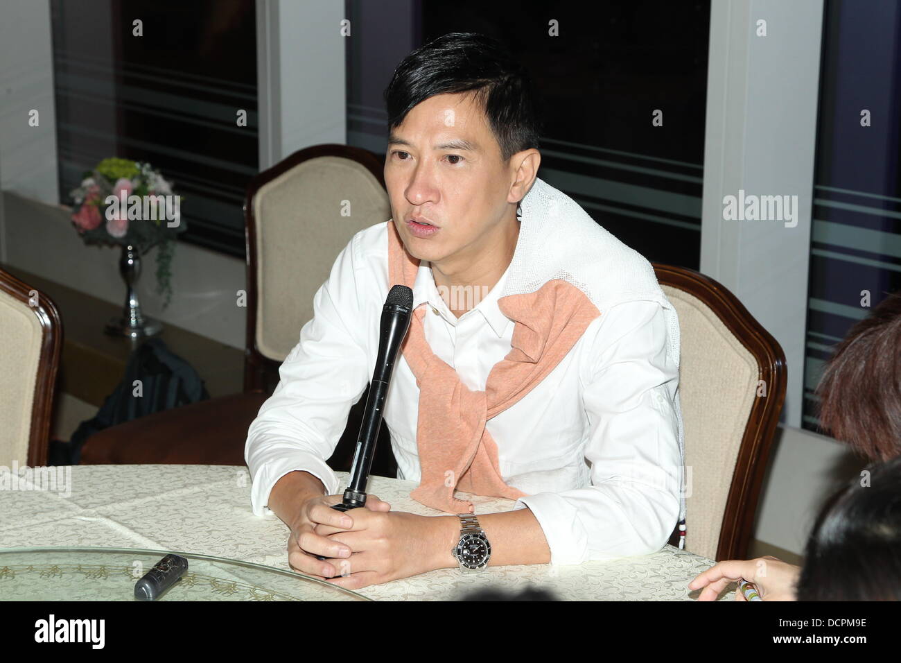 Hong Kong, China. 20th Aug, 2013. Director Dante Lam and actor Nick ...