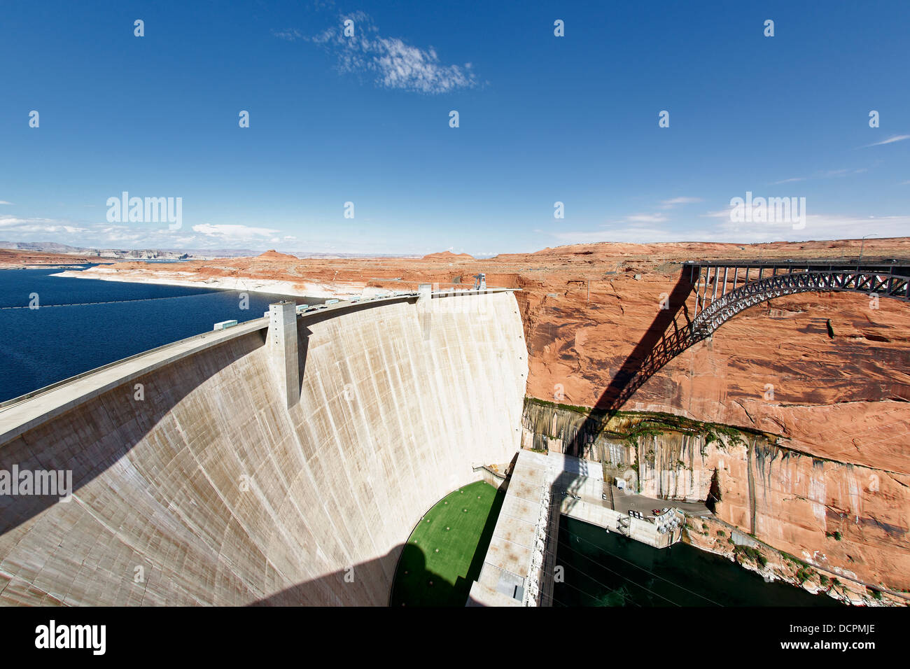 Usa electricity energy bridge lake powell hydro hi-res stock ...