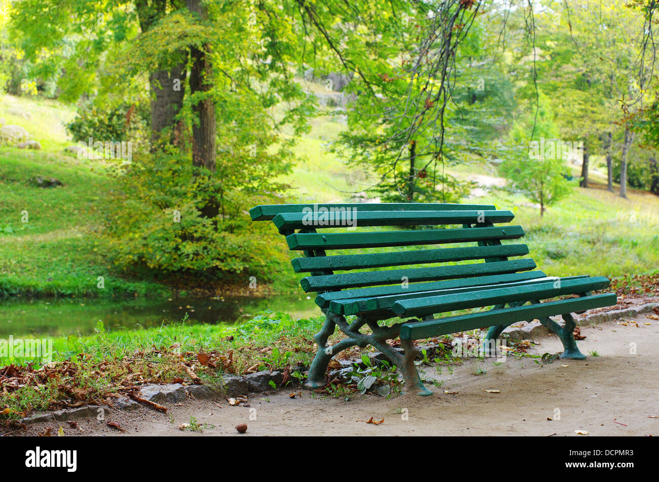 Long straight path through wood hi-res stock photography and images - Alamy