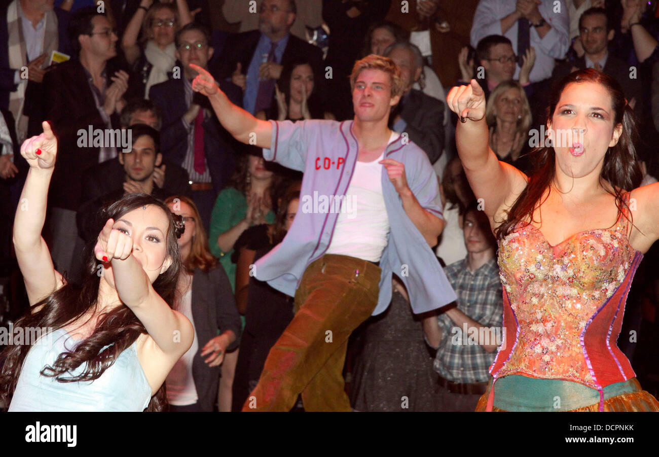 Anna Maria Perez de Tagle, Hunter Parrish and Lindsay Mendez Opening ...