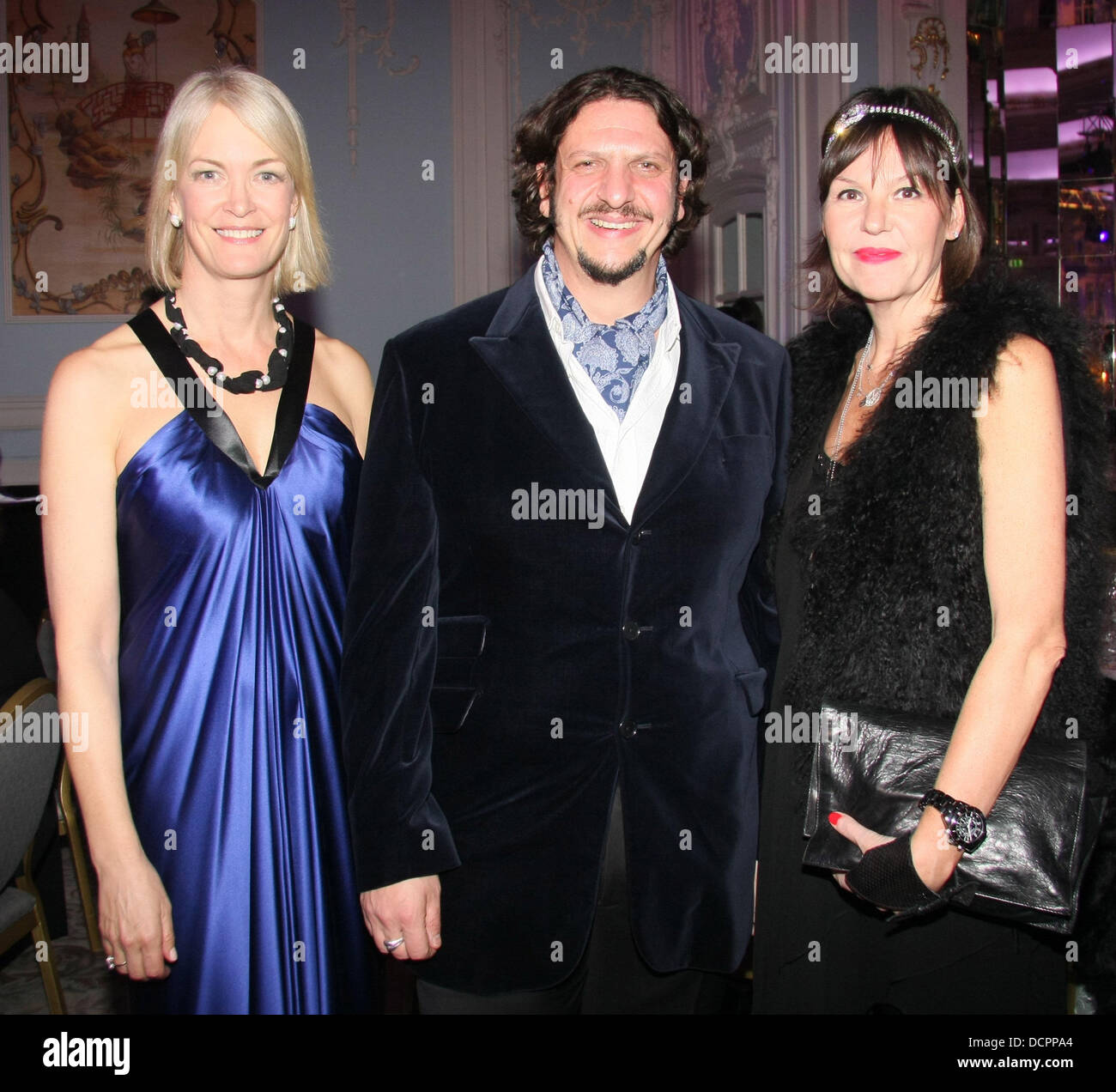 Margot James, Jay Rayner and Jay Hunt Art and Food Gala Dinner at the ...