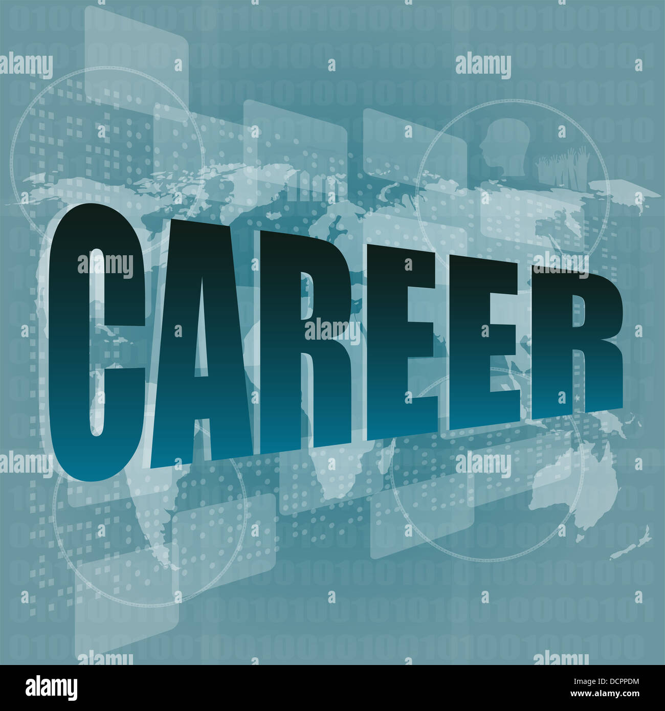 Job, work concept: words Career on digital screen Stock Photo - Alamy