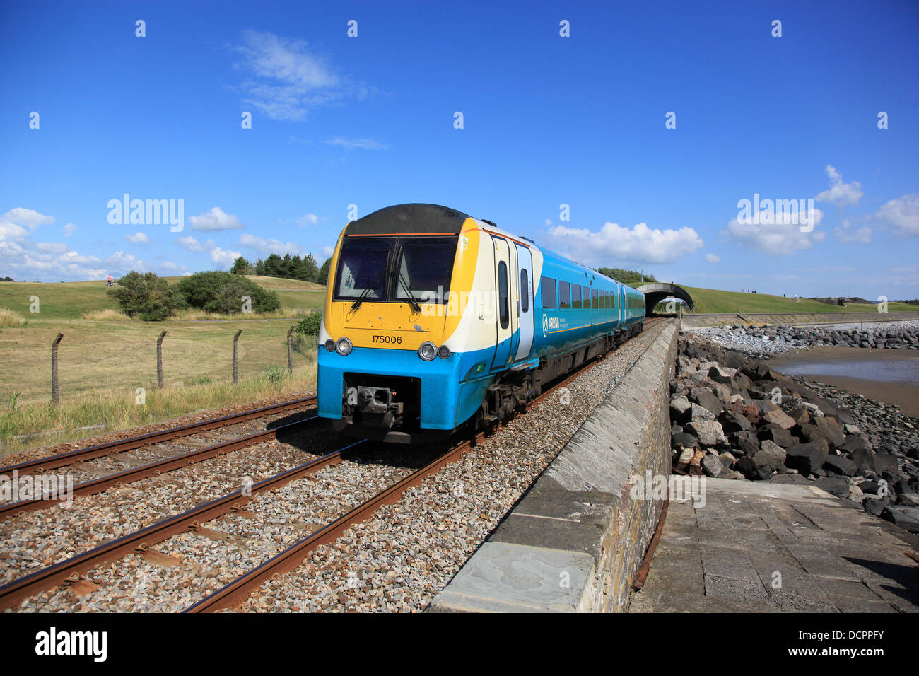 Arriva Trains Wales Locomotive on West Wales Line by Burry Port heading ...