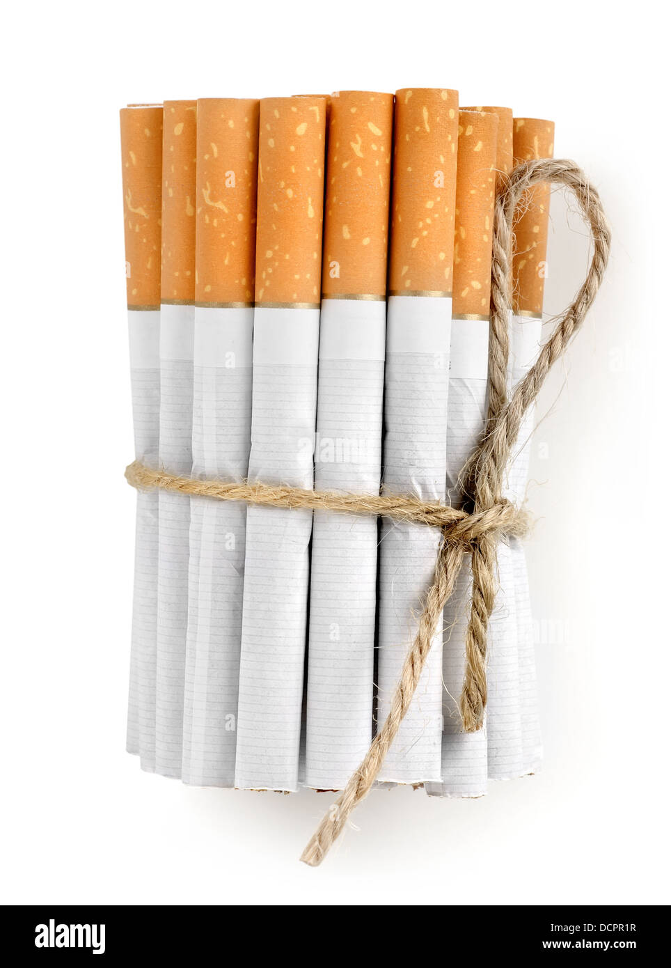 Bunch of cigarettes isolated Stock Photo - Alamy
