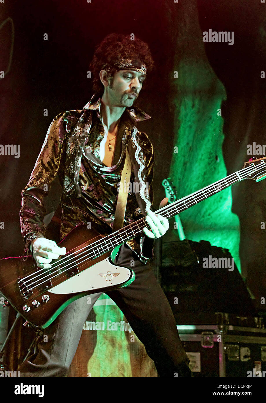 The Darkness performing the first night of their UK tour at Liverpool ...