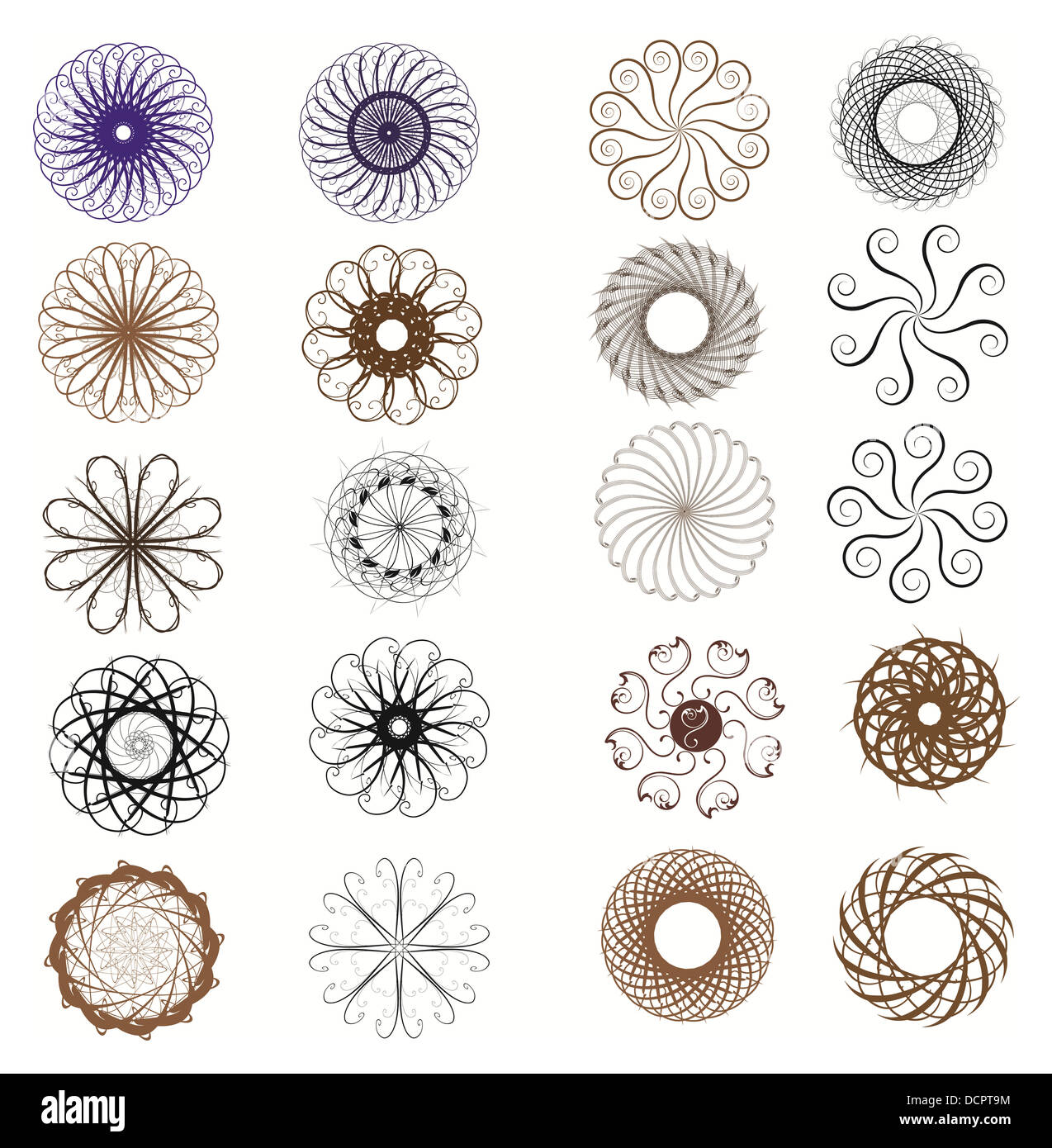 Rosette ornaments hi-res stock photography and images - Alamy
