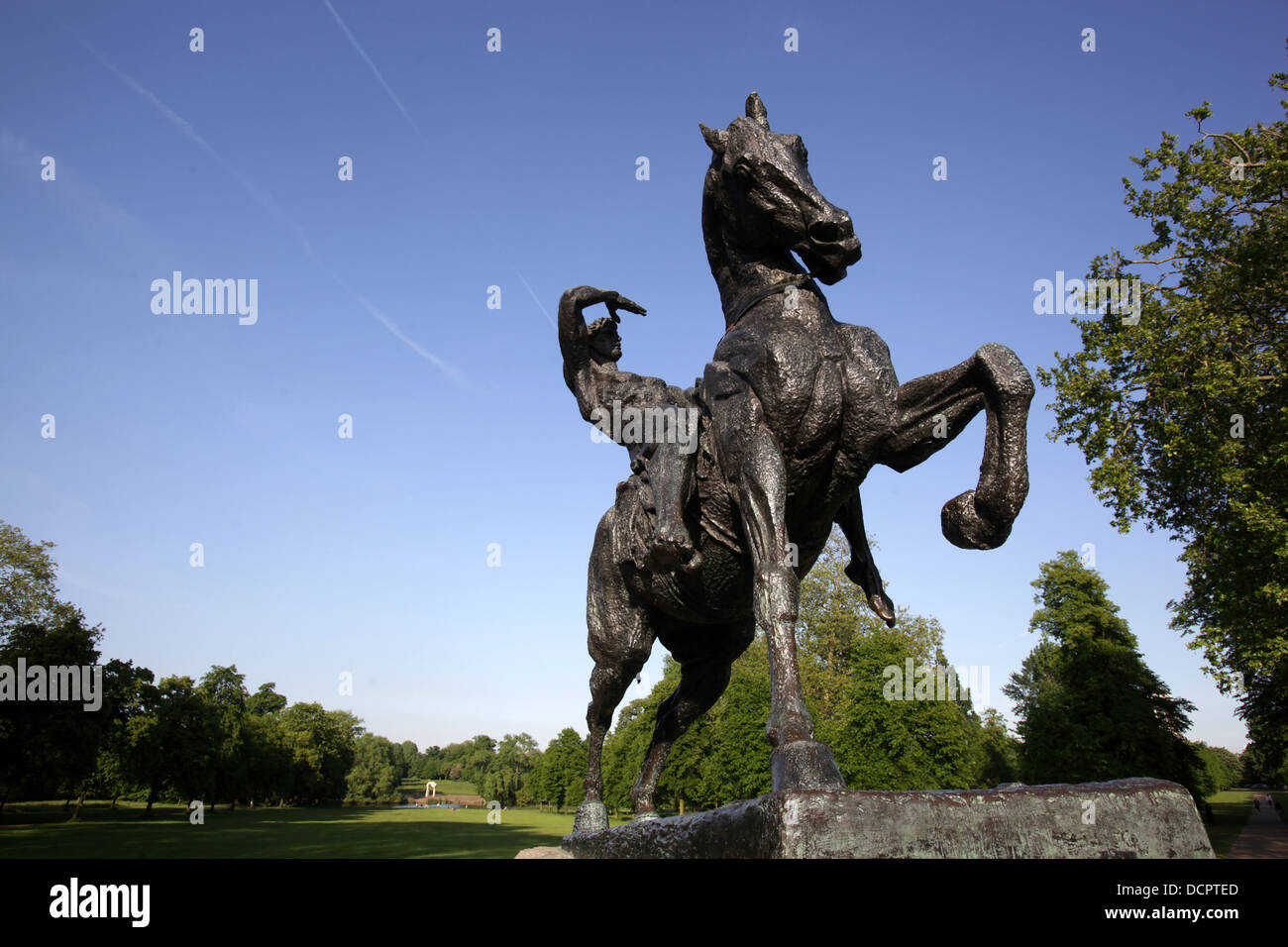 George Watts' 'Physical Energy' Sculpture, Hyde Park, London. UK, erected in 1907 by Watts ...