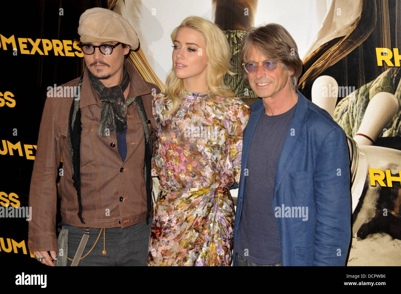 Johnny Depp, Amber Heard, Bruce Robinson 'The Rum Diary' Photocall held ...