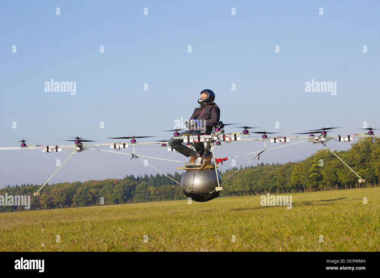 Electric Multicopter It might look like a space hopper surrounded by ...