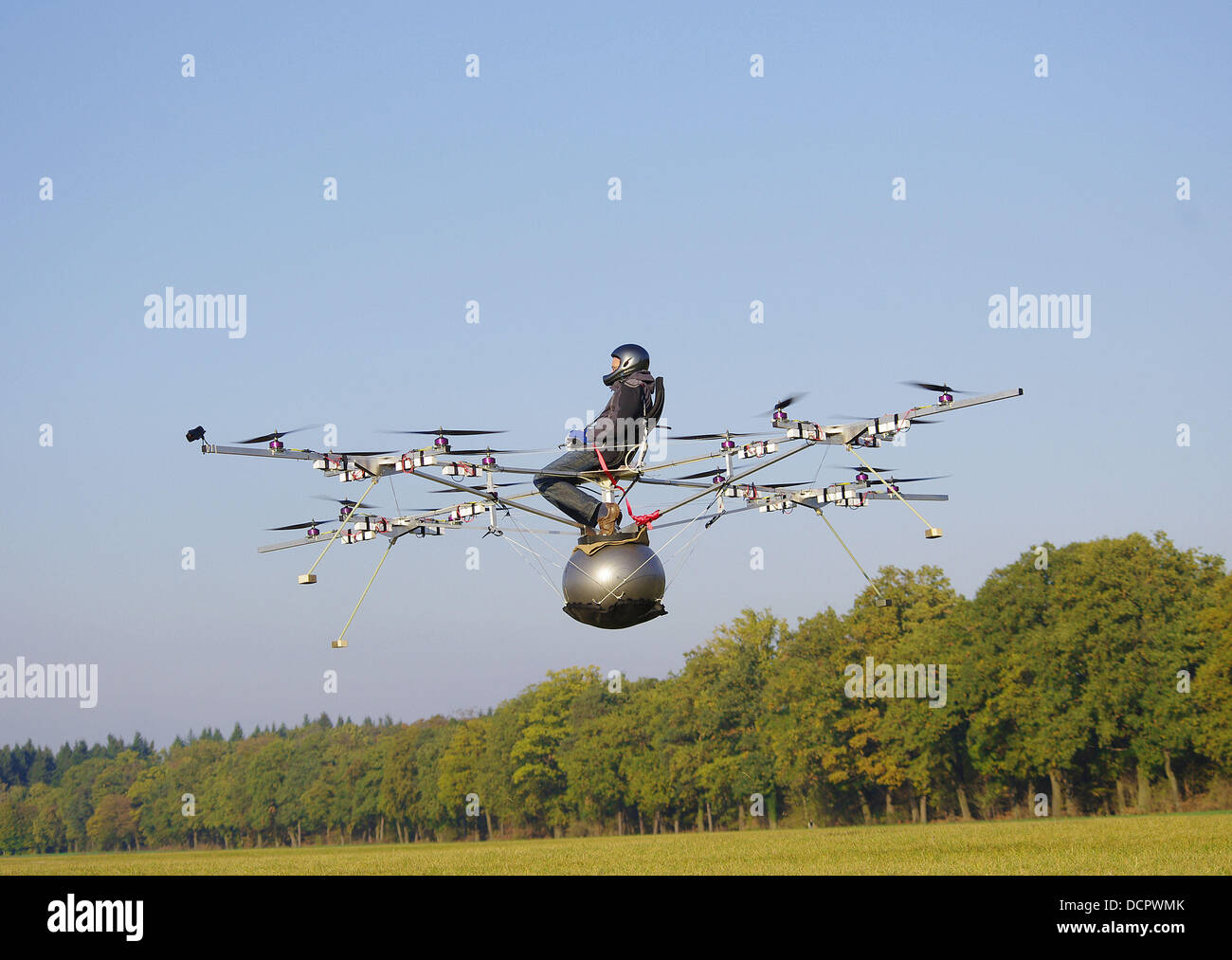 Electric Multicopter It might look like a space hopper surrounded by ...