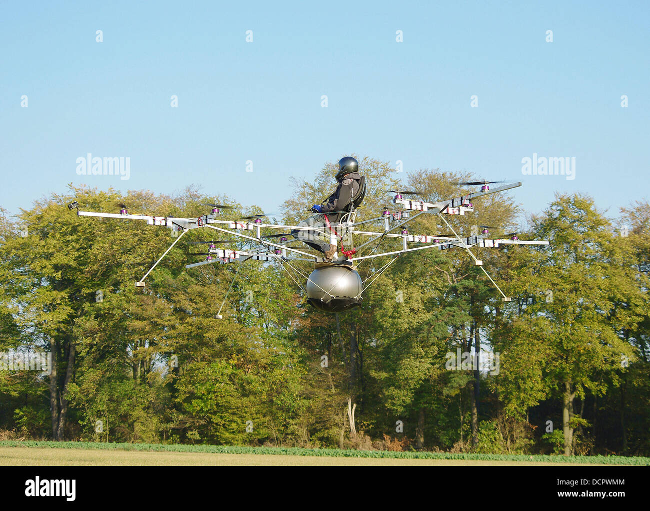 Electric Multicopter It might look like a space hopper surrounded by ...