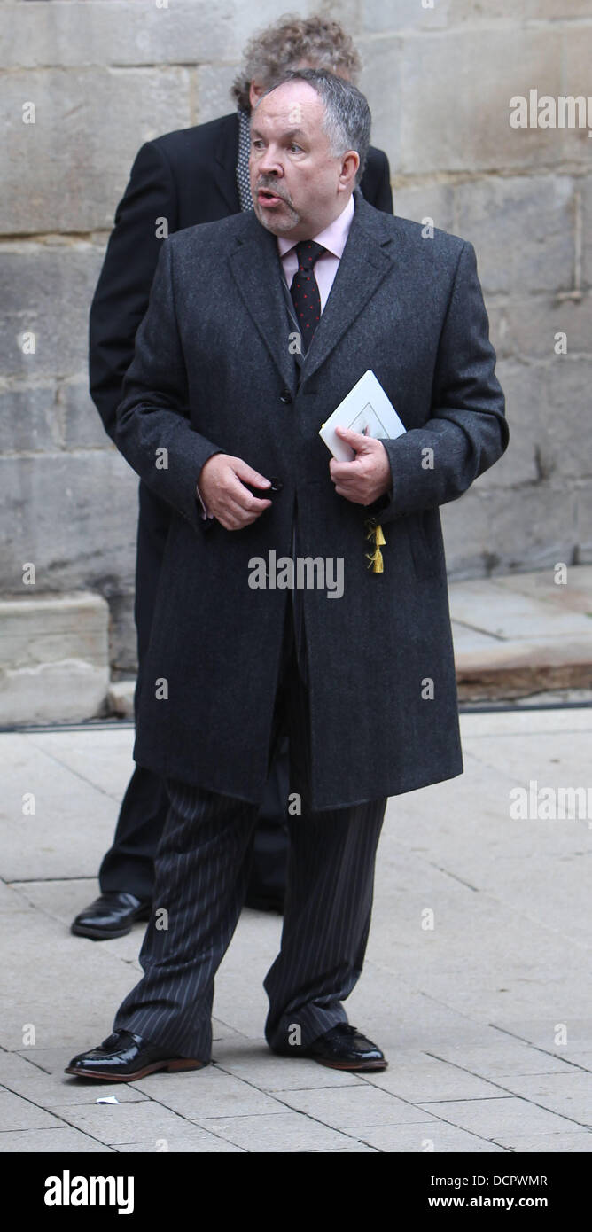 Andy Peebles The funeral of Sir Jimmy Savile held at Leeds Cathedral ...