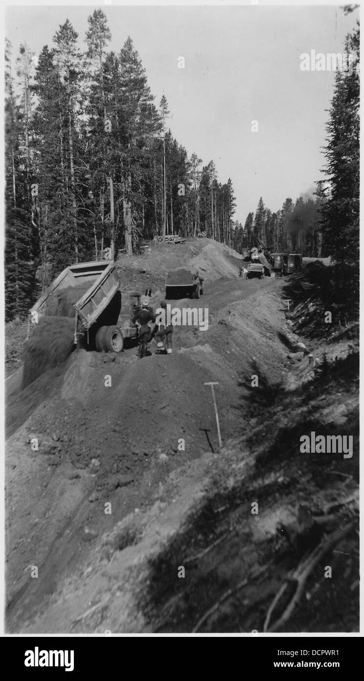 Road building techniques Black and White Stock Photos & Images - Alamy